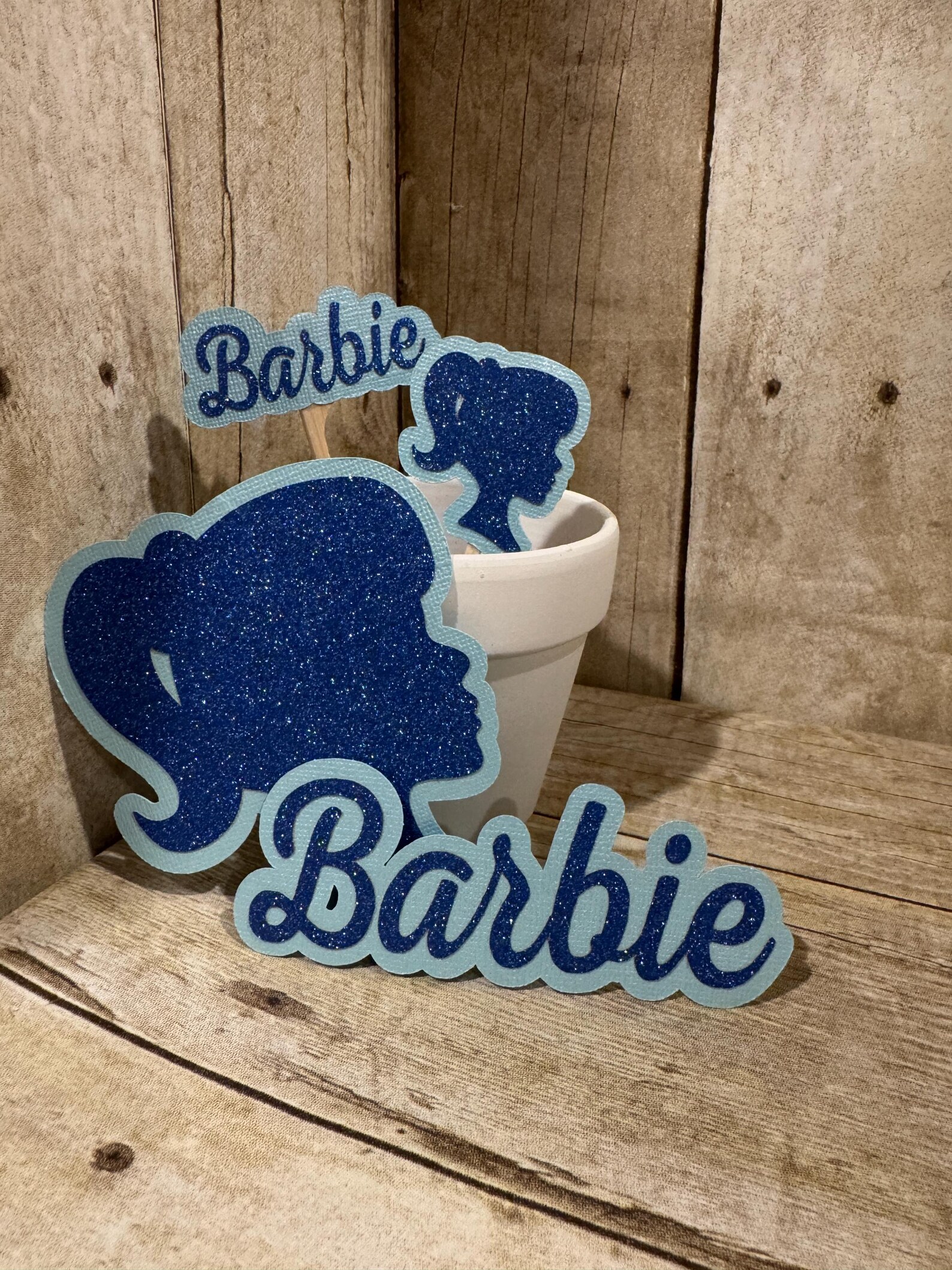 Barbie in Blue Cake Toppers! Clearance Price. - Etsy