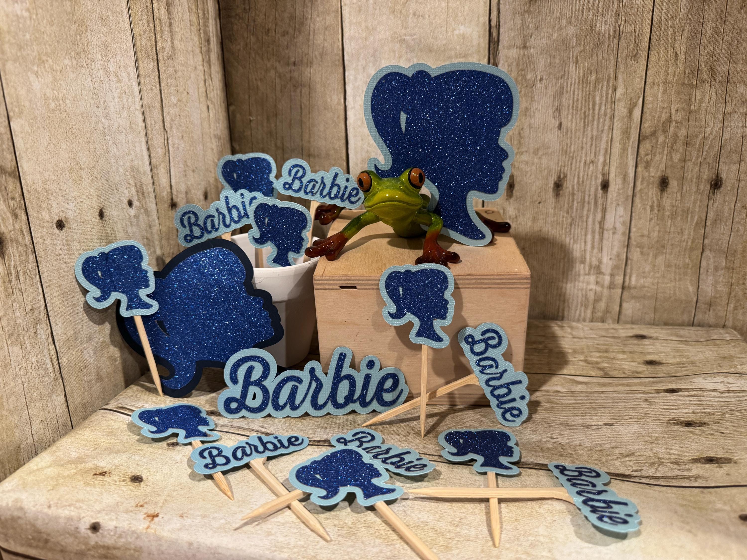 Barbie in Blue Cake Toppers! Clearance Price. - Etsy