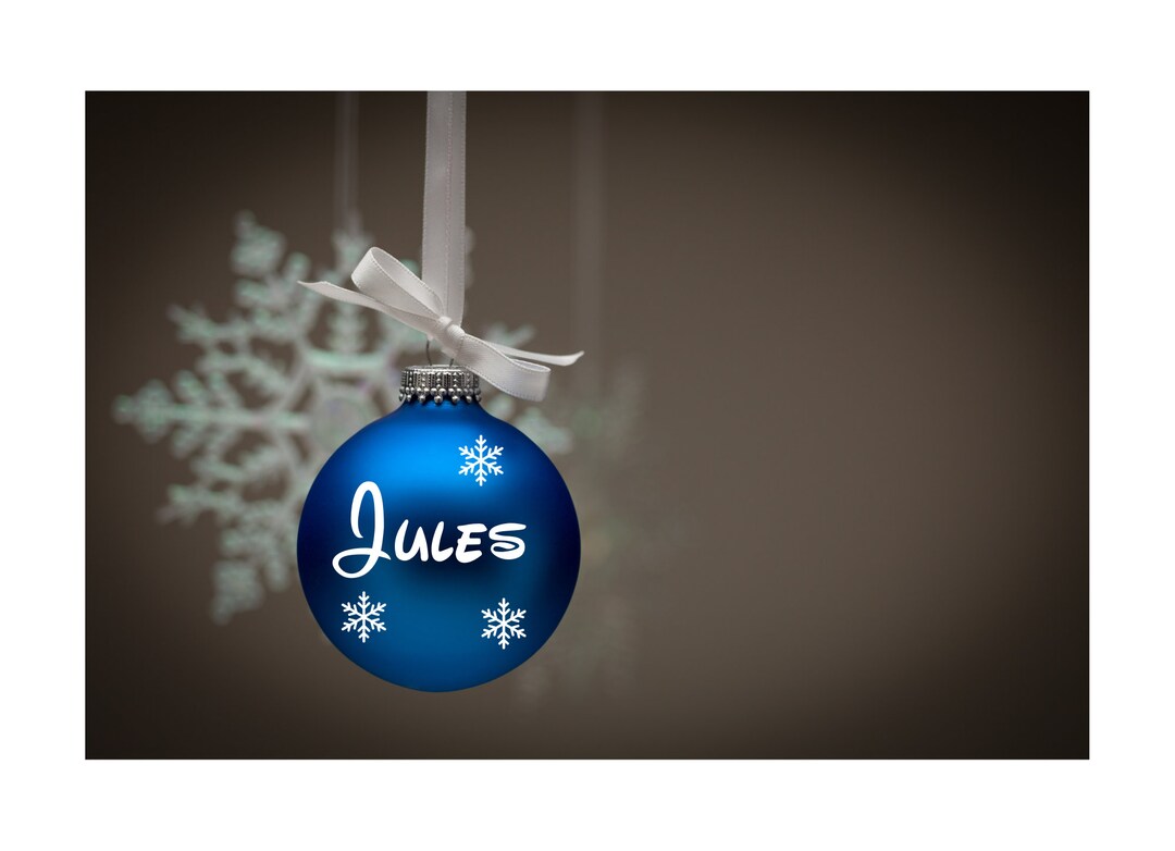 First Name Stickers for Personalized Christmas Ball DIY Christmas ...