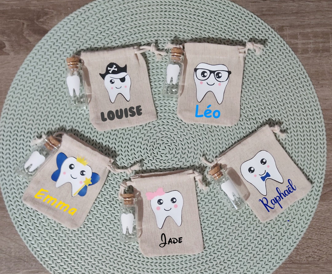Personalized Pouch for Milk Teeth / Sachet With the Child's First Name ...