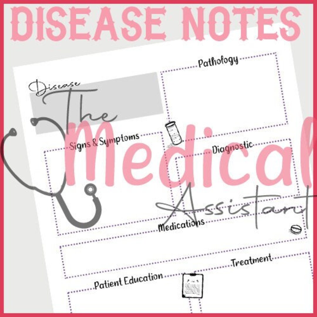 Disease Notes / Disease Chart / MA Study Notes /pathophysiology ...