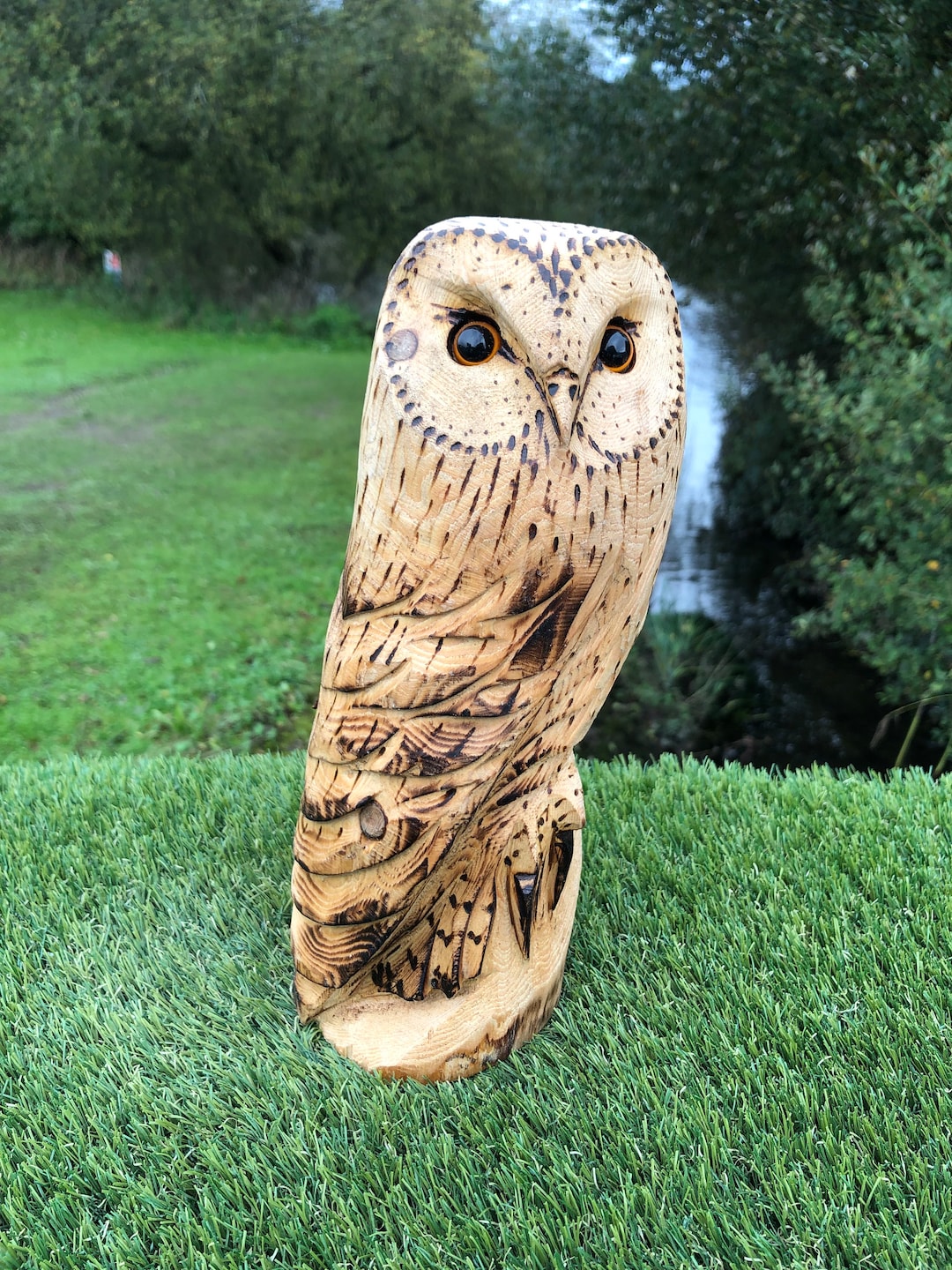 Bespoke Wood Owl Carving Using a Chainsaw 1313A13E - Etsy
