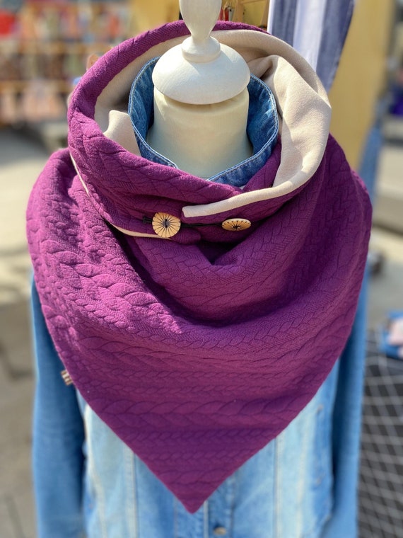 Triangular Cloth With Button - Etsy