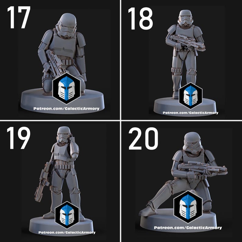 Storming Troopers 20 Poses - Resin Wargames & Tabletop Miniatures - Etsy UK