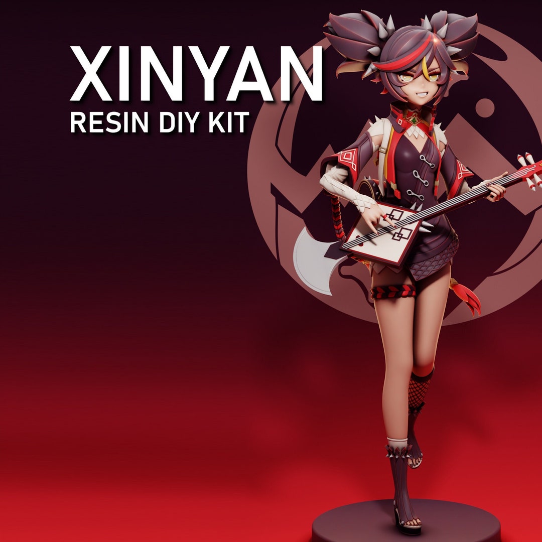 Xinyan Resin DIY Figure Kit GRAYWORLDCORP UNPAINTED Genshin Impact Style Model - Etsy