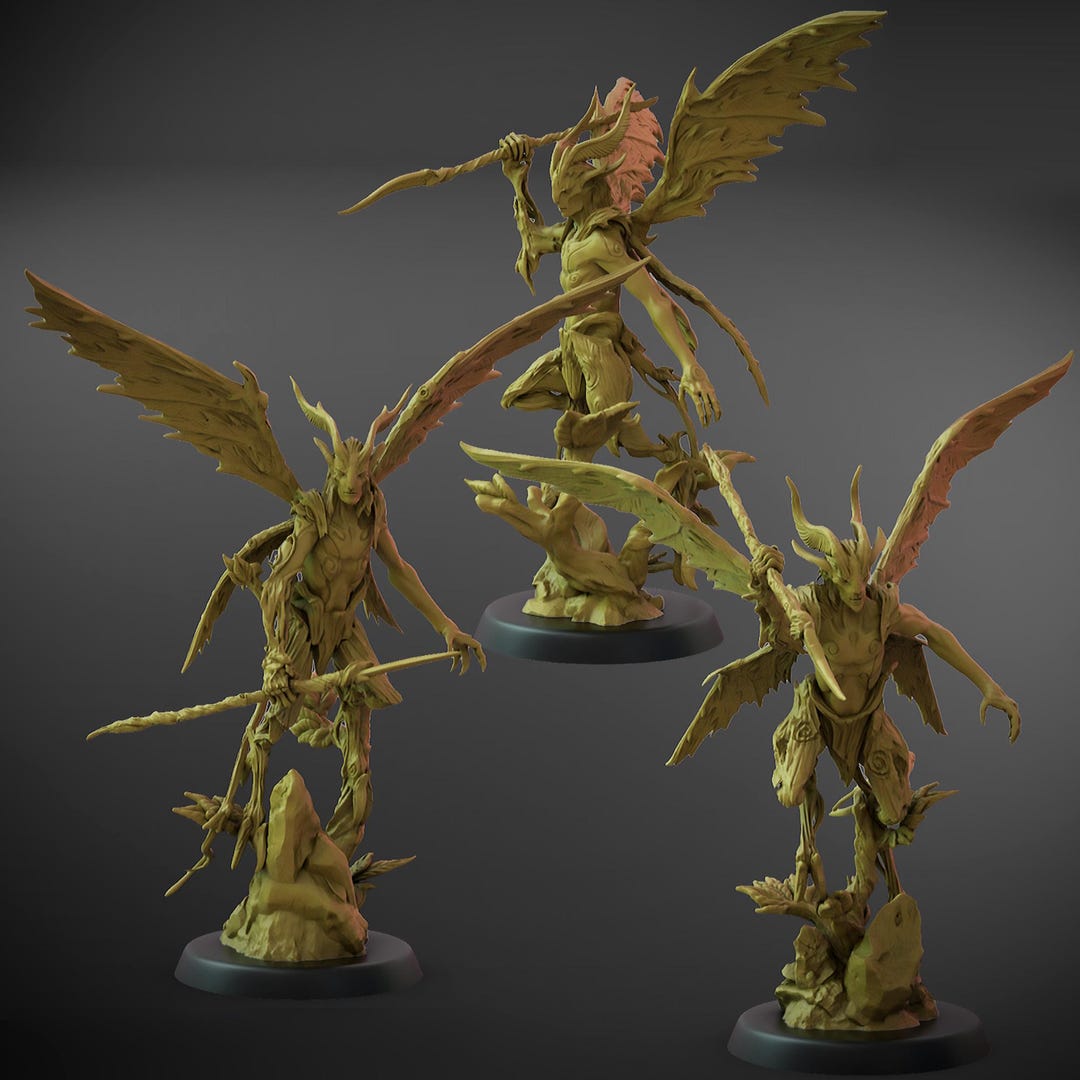 Fae Hunter Set B 40mm Base - Grove Guardians - Claybeastcreation ...