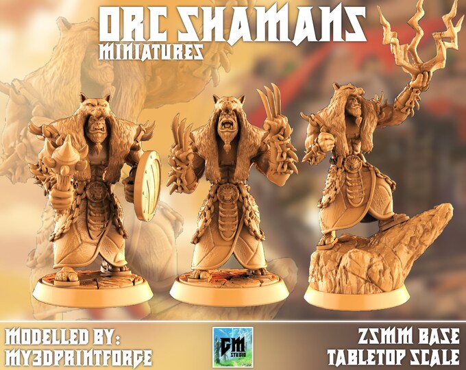 Dire Orc Gurtogg 50mm Base Orcs My 3D Print Forge 3D Printed 32mm ...