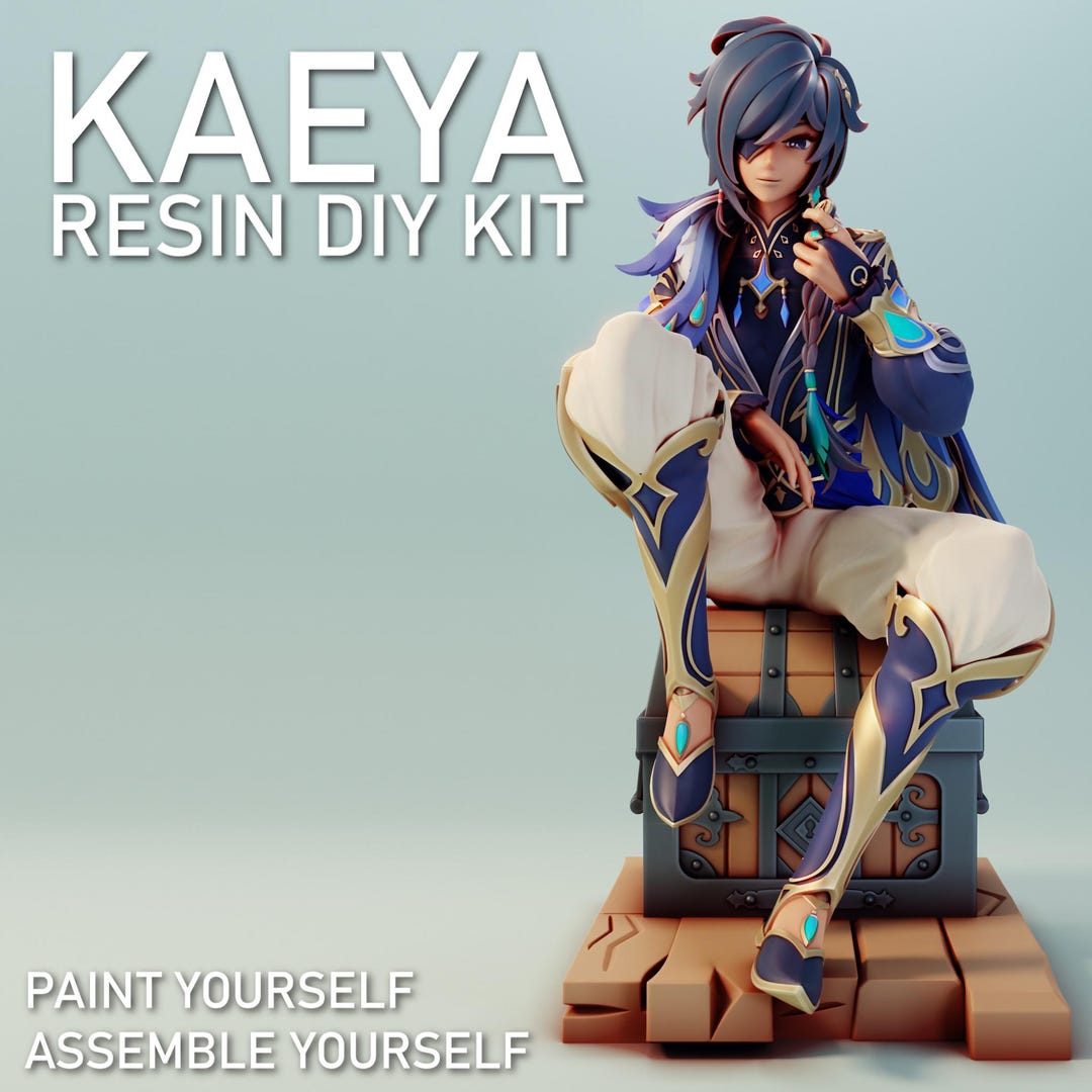 Kaeya Seated (15cm+) - GRAYWORLDCORP - *UNPAINTED* - Genshin Impact ...