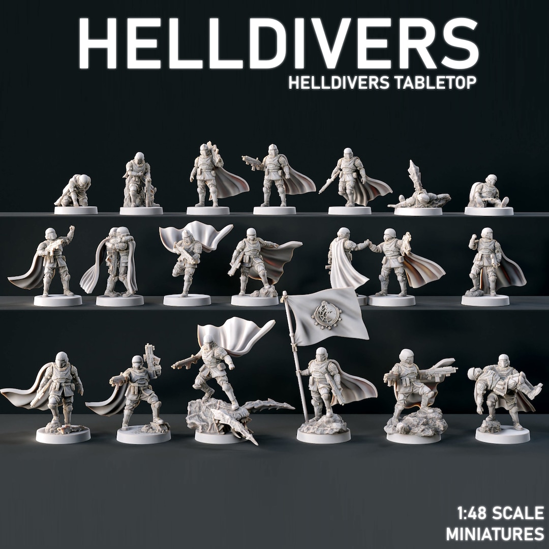 Helldivers Tabletop Collection 28mm Base Galactic Armory Sci-fi Wargaming Figures - Etsy UK