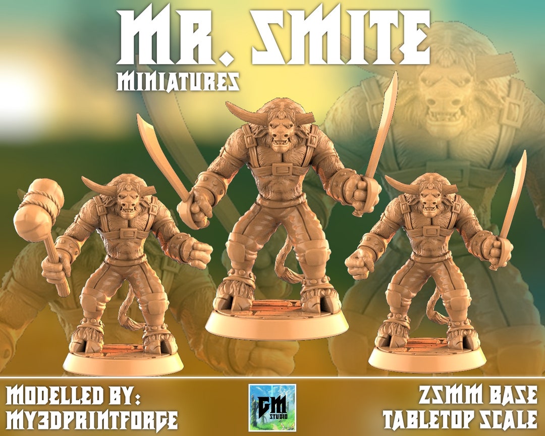 Mr. Smite Miniatures 25mm Base My3dprintforge Tabletop Dungeons and ...