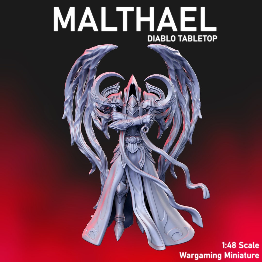 Malthael Miniature (50mm Base) - Rnestudio - Diablo Style Tabletop RPG ...