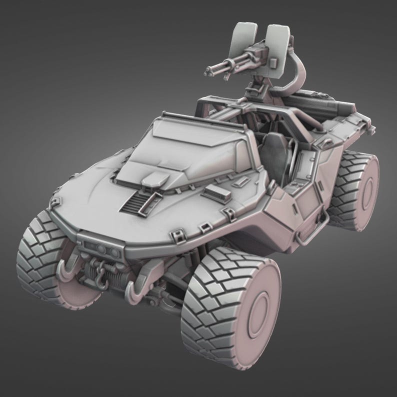 M12 Warthog 28mm Scale Gaming Tabletop Scale Vehicle Aelioszero Sci-fi ...