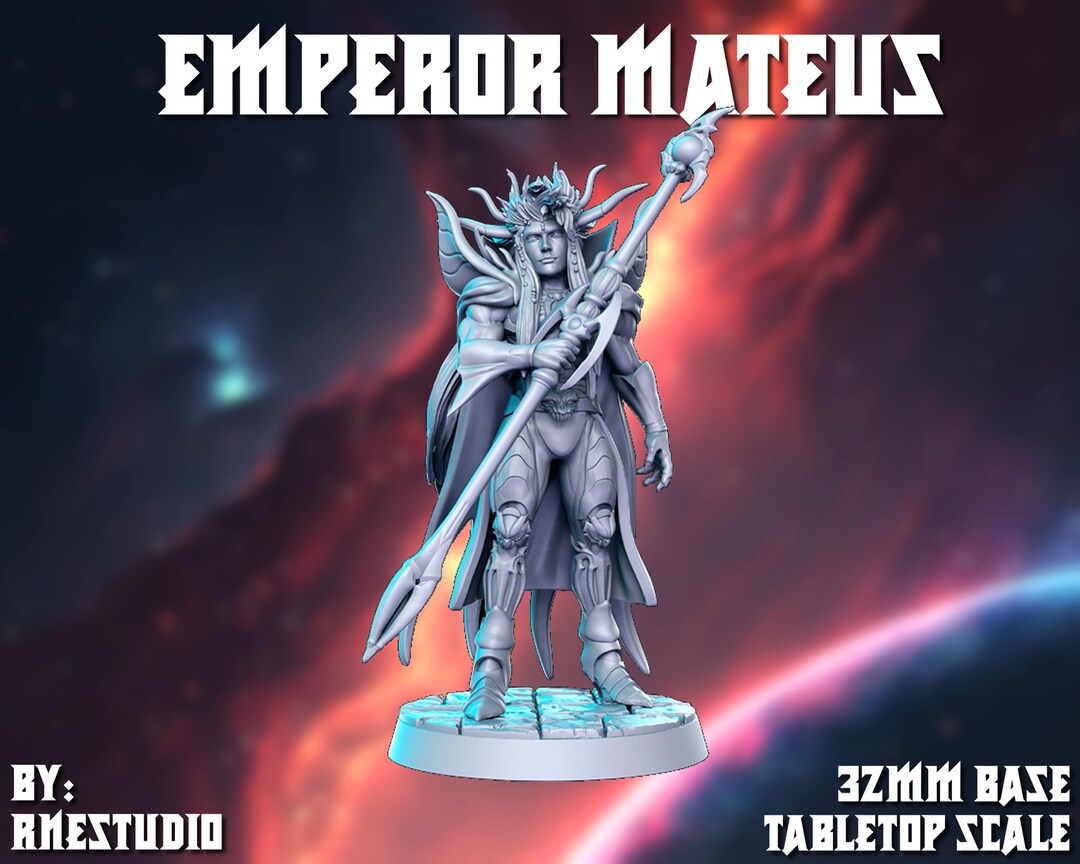 Emperor Mateus 32mm Base Rnestudio FF Style Tabletop RPG - Etsy