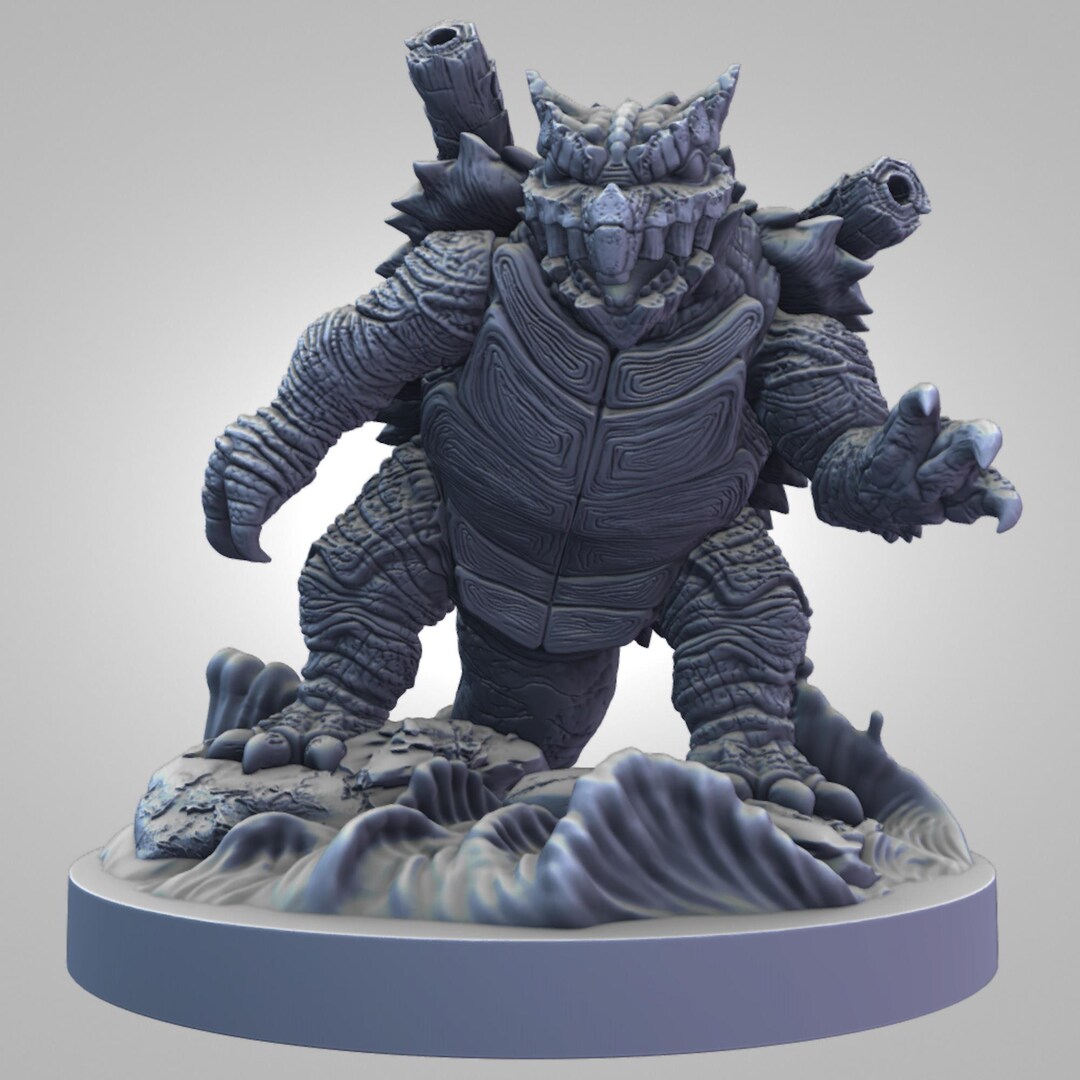 Blastoiuse | Kaijumon Turtle Shell Mini | Realistic Monster Figure | 3D ...