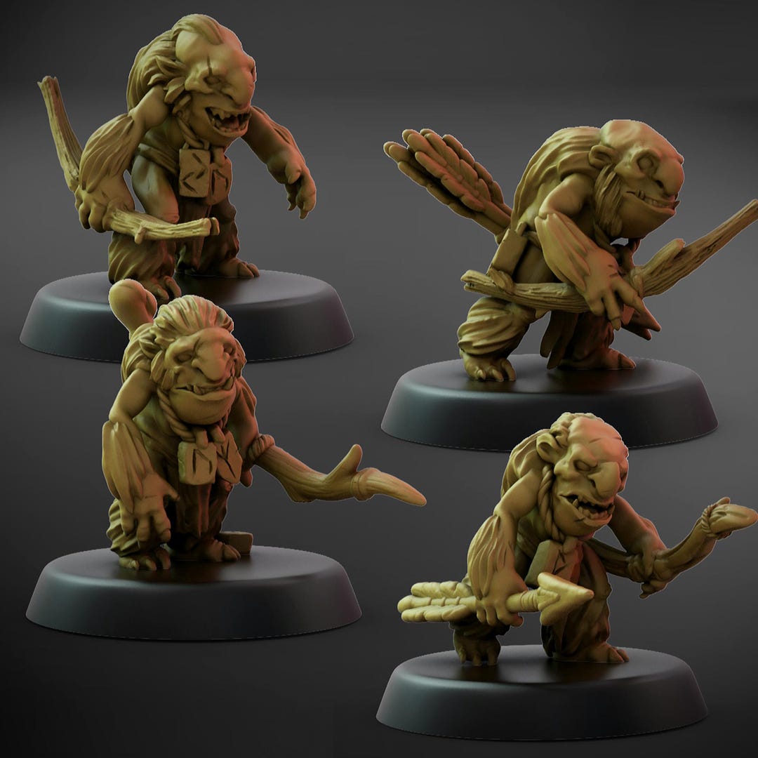 Rune Trogg Bow Set C 25mm Base Sons of the Everfeast Tabletop ...