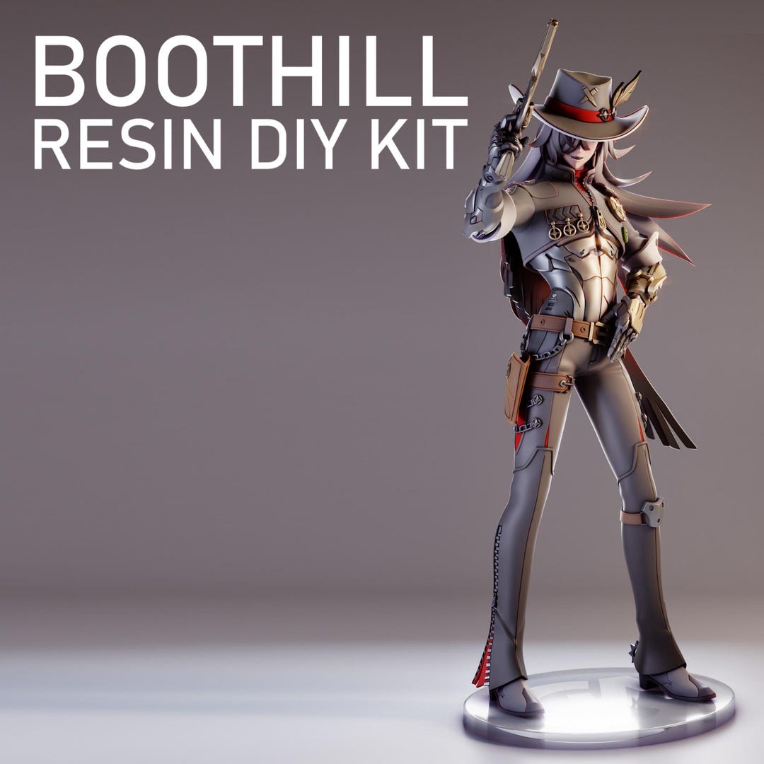 Boothill Resin DIY Figure Kit GRAYWORLDCORP - *UNPAINTED* - Honkai ...
