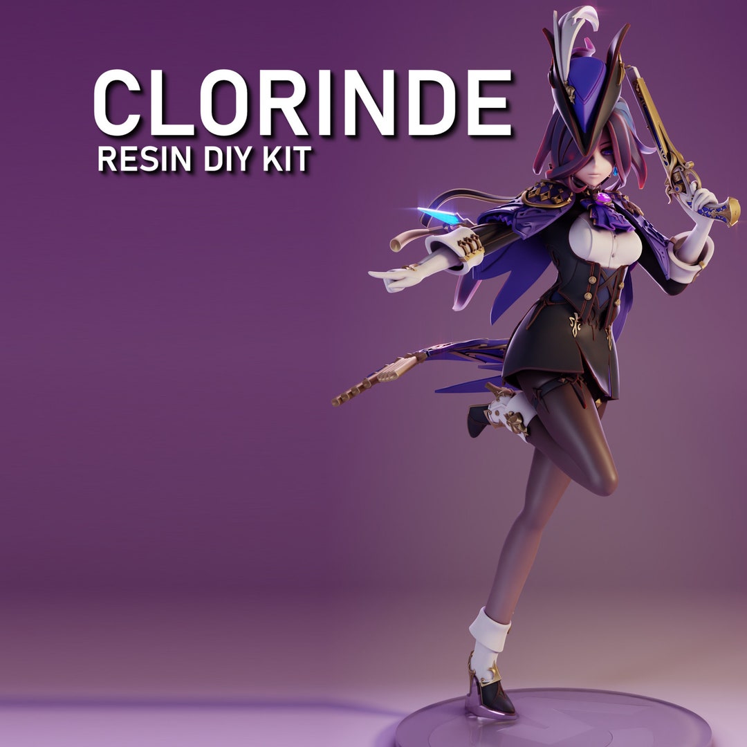 Clorinde Resin DIY Figure Kit - GRAYWORLDCORP - *UNPAINTED* - Genshin ...