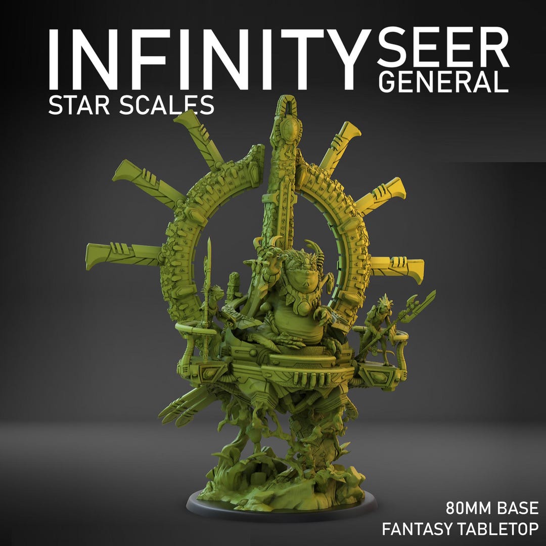 Infinity Seer General (base 80mm) - Star Scalesclaybeastcreation ...