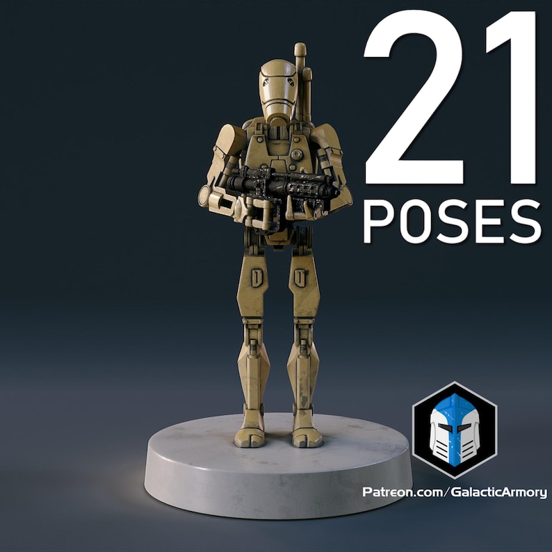 Assault Class Droids 21 Poses Available Sci-fi Officer Robots Resin ...