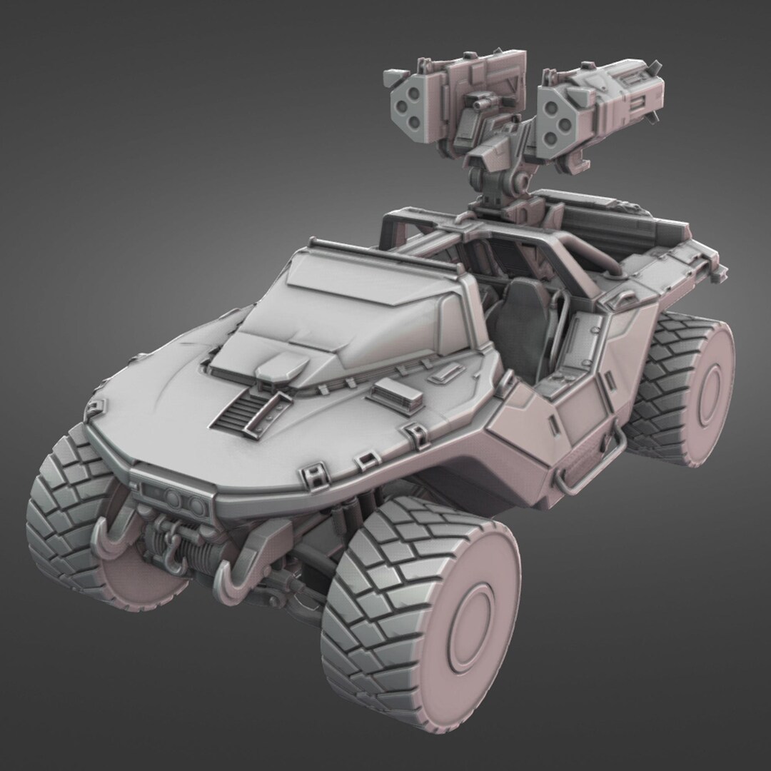 Rocket Warthog 28mm Scale Gaming Tabletop Scale Vehicle Aelioszero Sci ...
