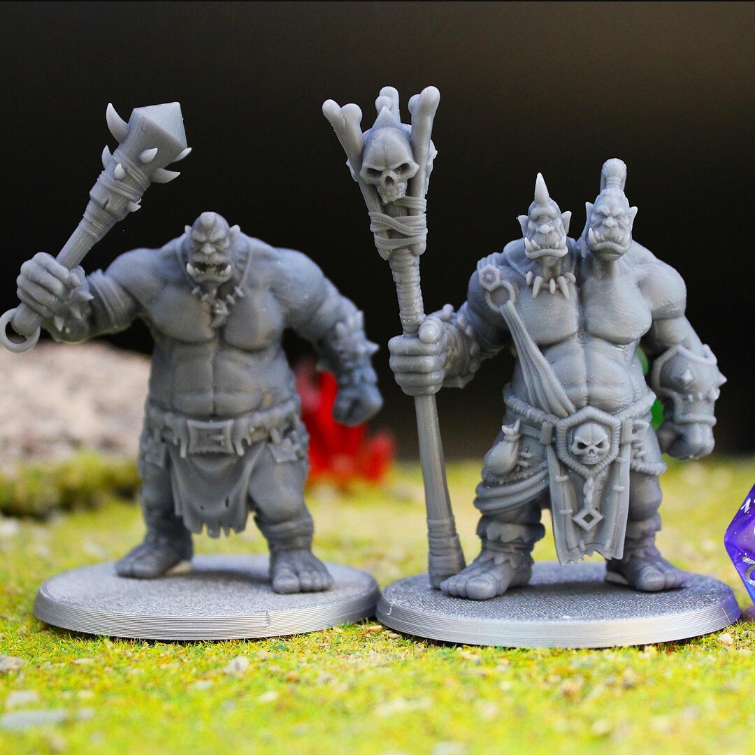 Ogre Tribe - 12 Poses Available - My3dprintforge - Tabletop Dungeons ...