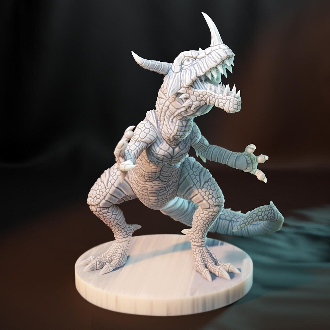 Greymon 1:48 Scale 50mm Base Kaijumon Realistic Monster Dinosaur Figure ...