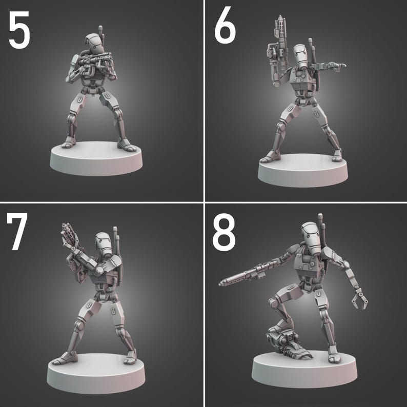 Assault Class Droids 21 Poses Available Sci-fi Officer Robots Resin ...