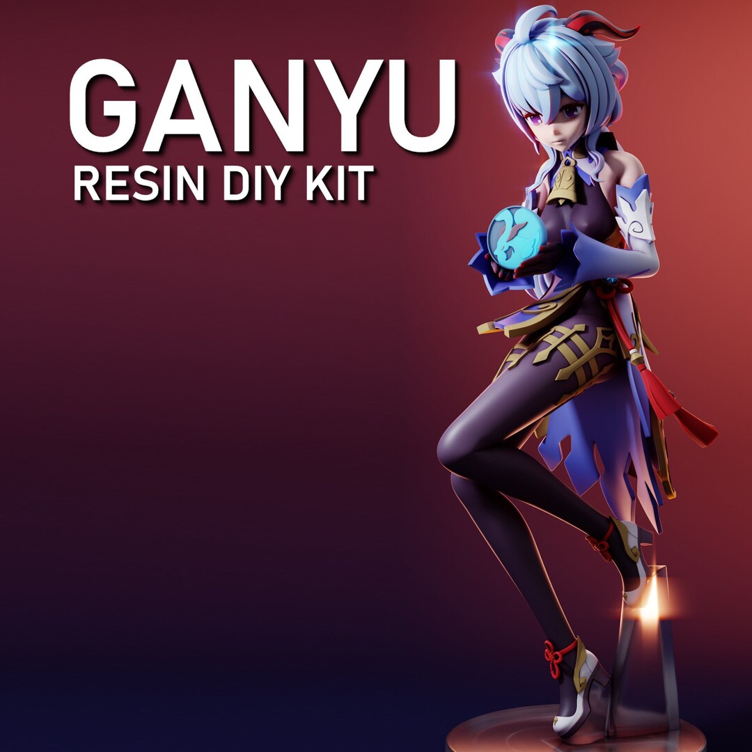 Ganyu Resin DIY Figure Kit GRAYWORLDCORP UNPAINTED Genshin Impact Style ...