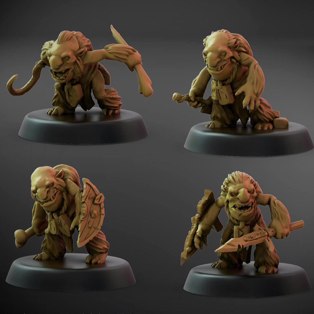 Rune Trogg Set A 25mm Base Sons of the Everfeast Tabletop Miniatures - Etsy