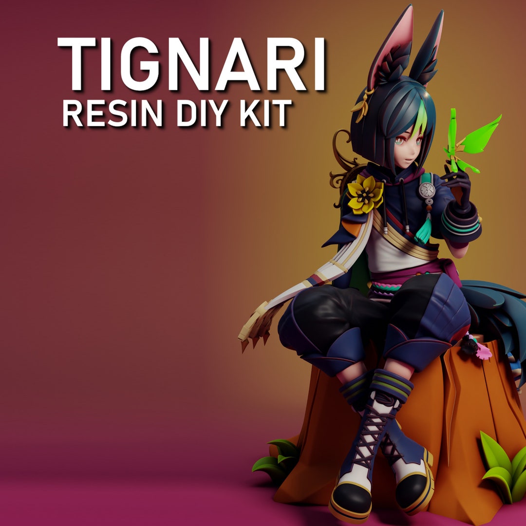 Tignari Resin DIY Figure Kit GRAYWORLDCORP - *UNPAINTED* - Genshin ...