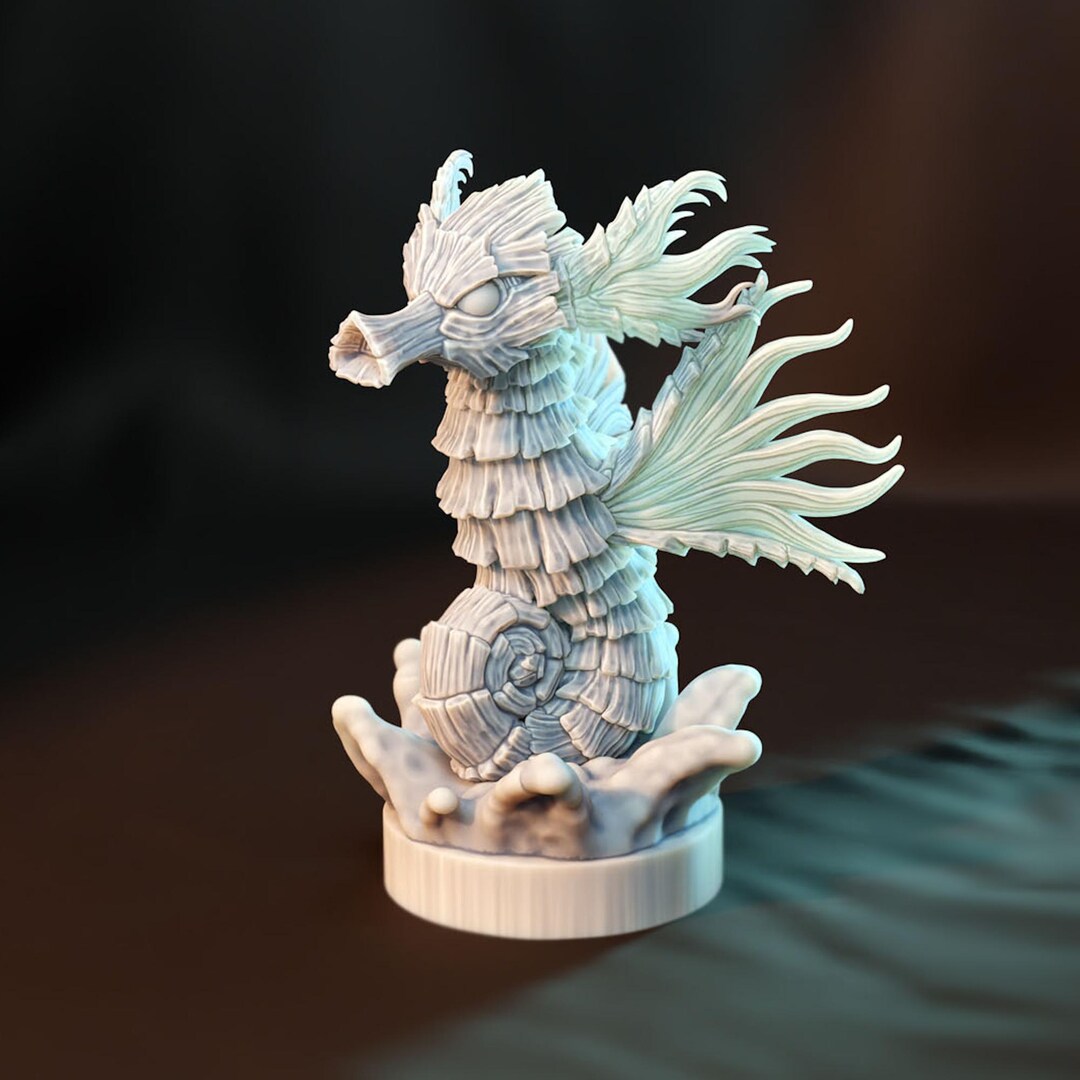 Seadra 1:48 Scale 25mm Base Kaijumon Realistic Monster Dinosaur Figure ...