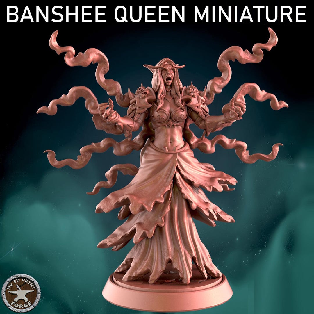 Banshee Queen 28mm Base Tabletop Wargaming Miniature - Etsy
