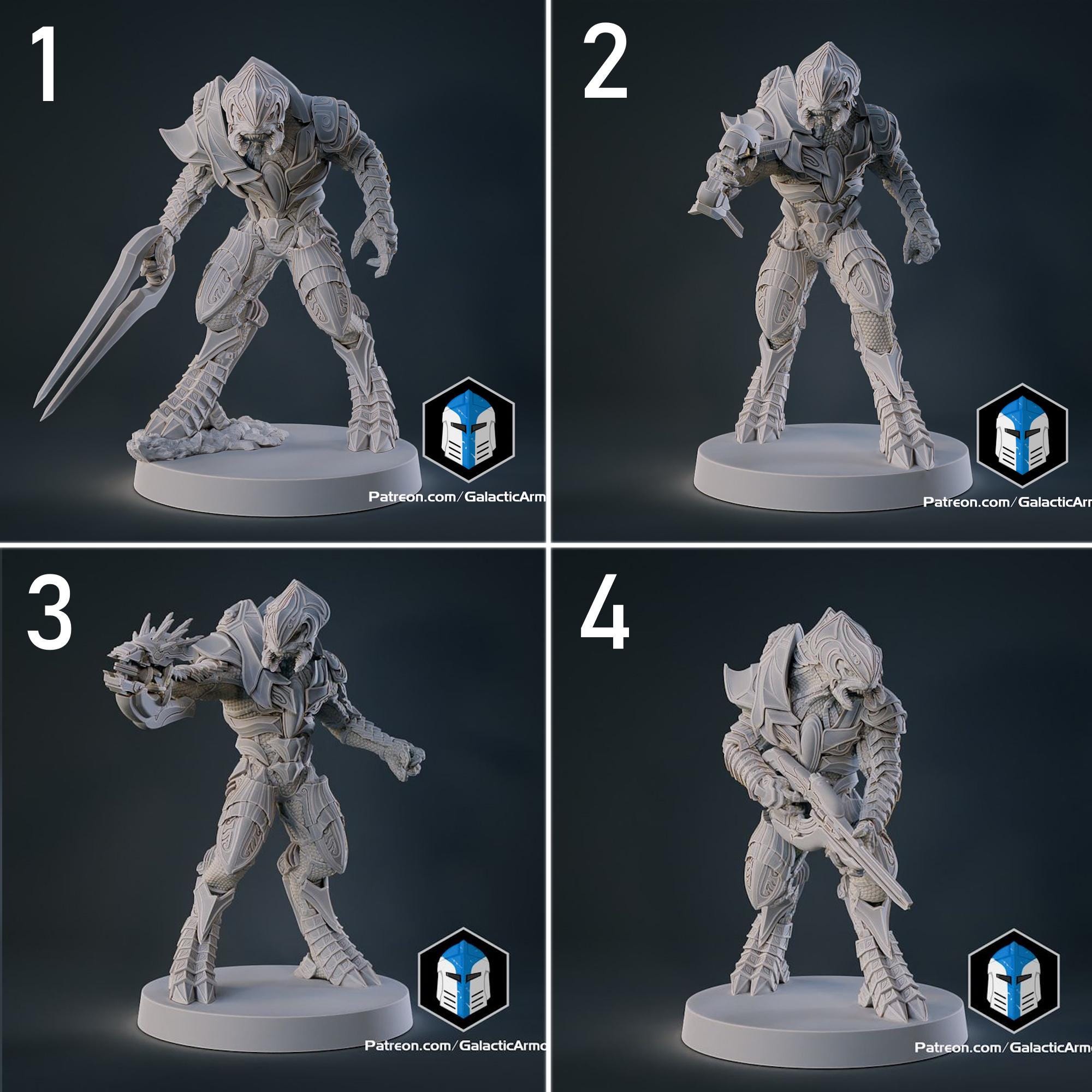 The Arbiterr 10 Poses Available Sci-fi Miniature Arbiter-inspired Elite ...