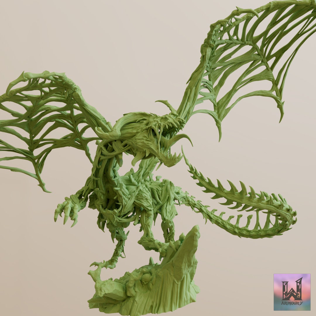 Blood Dragon 130mm Base Crypt Nightmares Claybeastcreation Tabletop ...