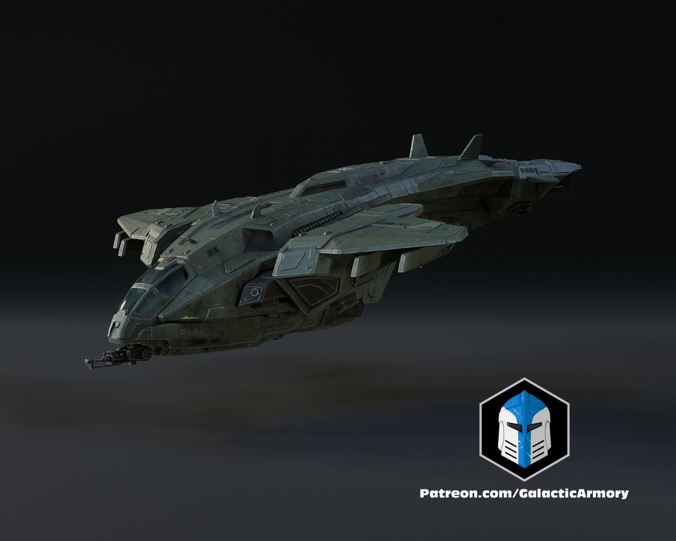 Pelican Dropship Resin Model | Sci-fi Troop Transport for Wargames ...