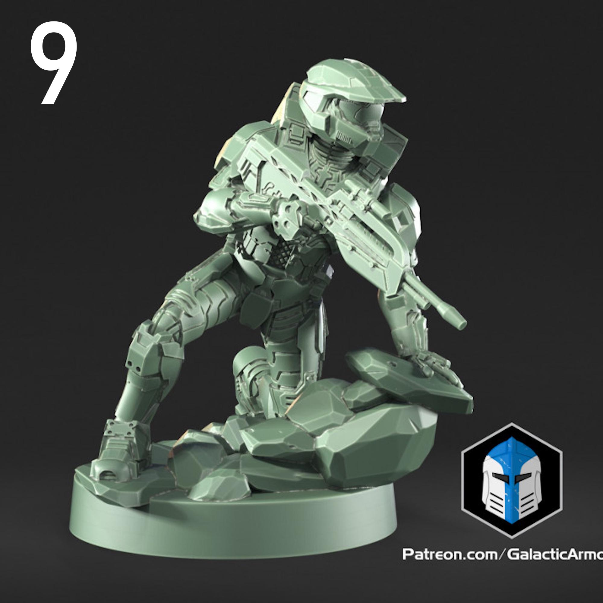 Spartan Chief 10 Poses Available 3D Printed Sci-fi Super Soldier ...