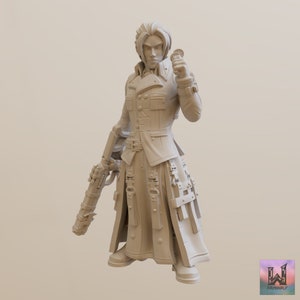 Rufus Shinra 32mm Base Rnestudio FF Style Tabletop RPG Dungeons and ...