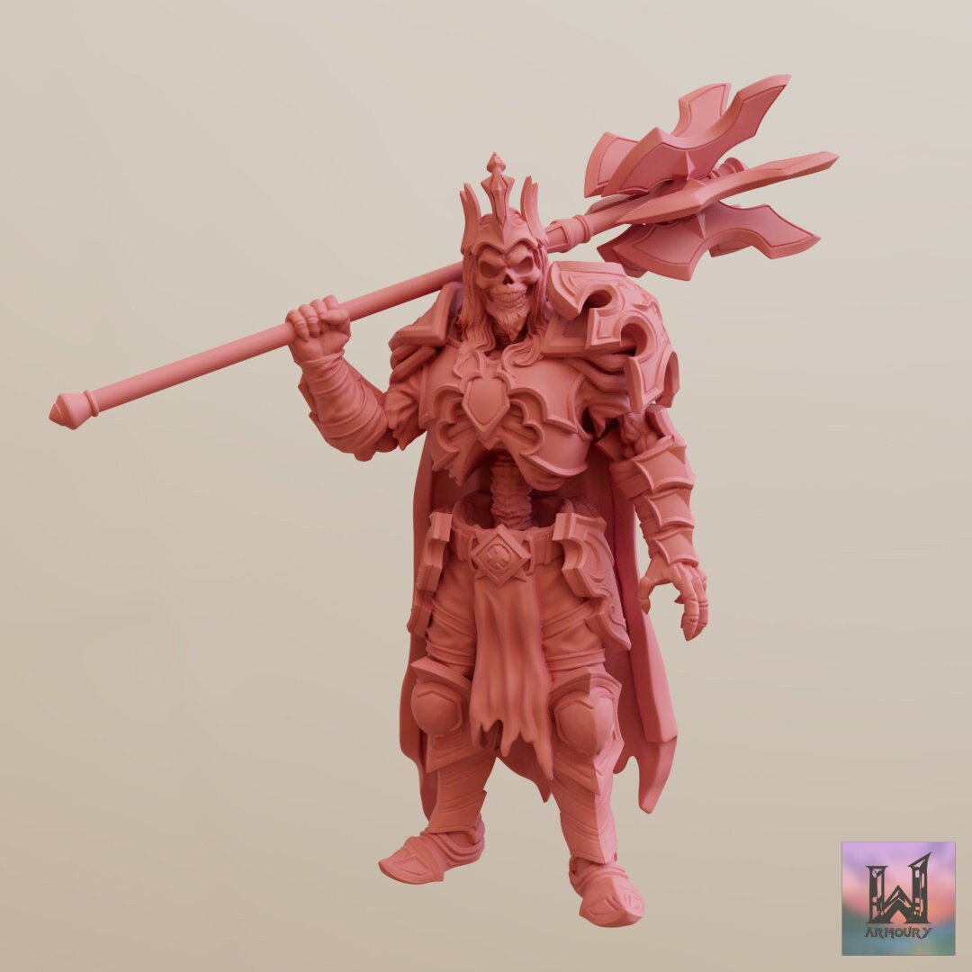 Skeleton King Miniature 32mm Base Rnestudio Diablo Style Tabletop RPG ...