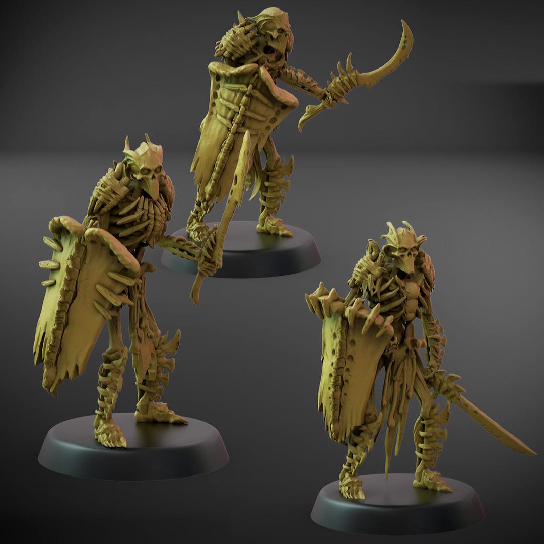 Boneguard Shield Set B 25mm Base Crypt Nightmares Claybeastcreation ...