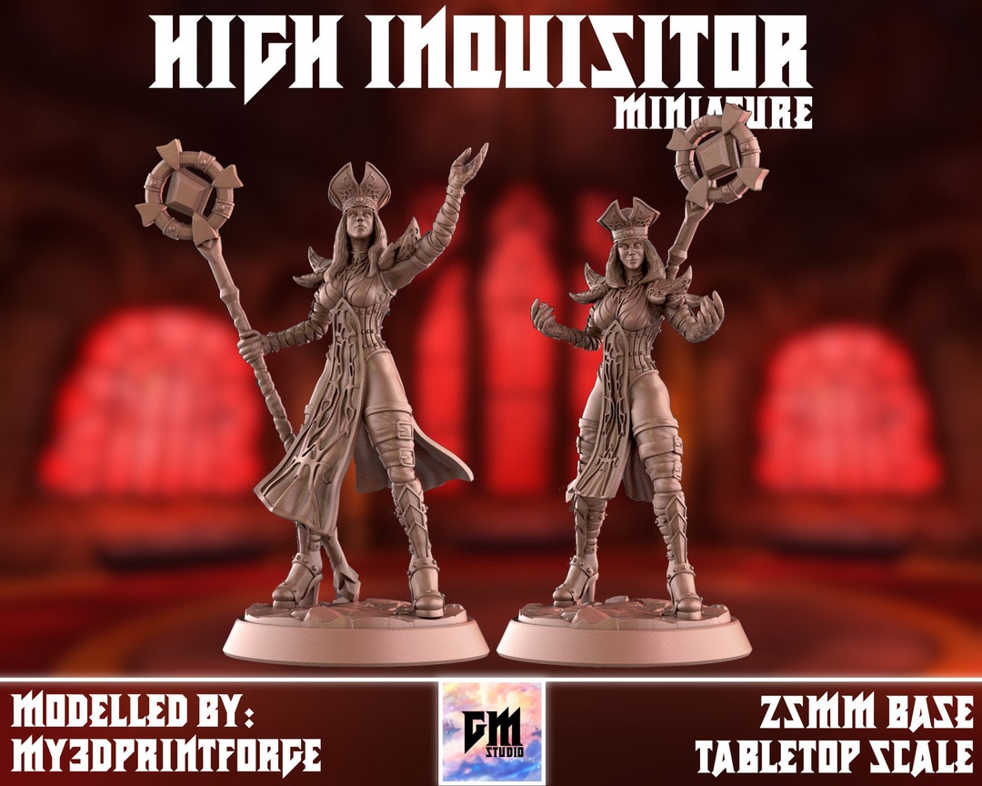 High Inquisitor Miniatures 25mm Base My3dprintforge Tabletop Dungeons ...
