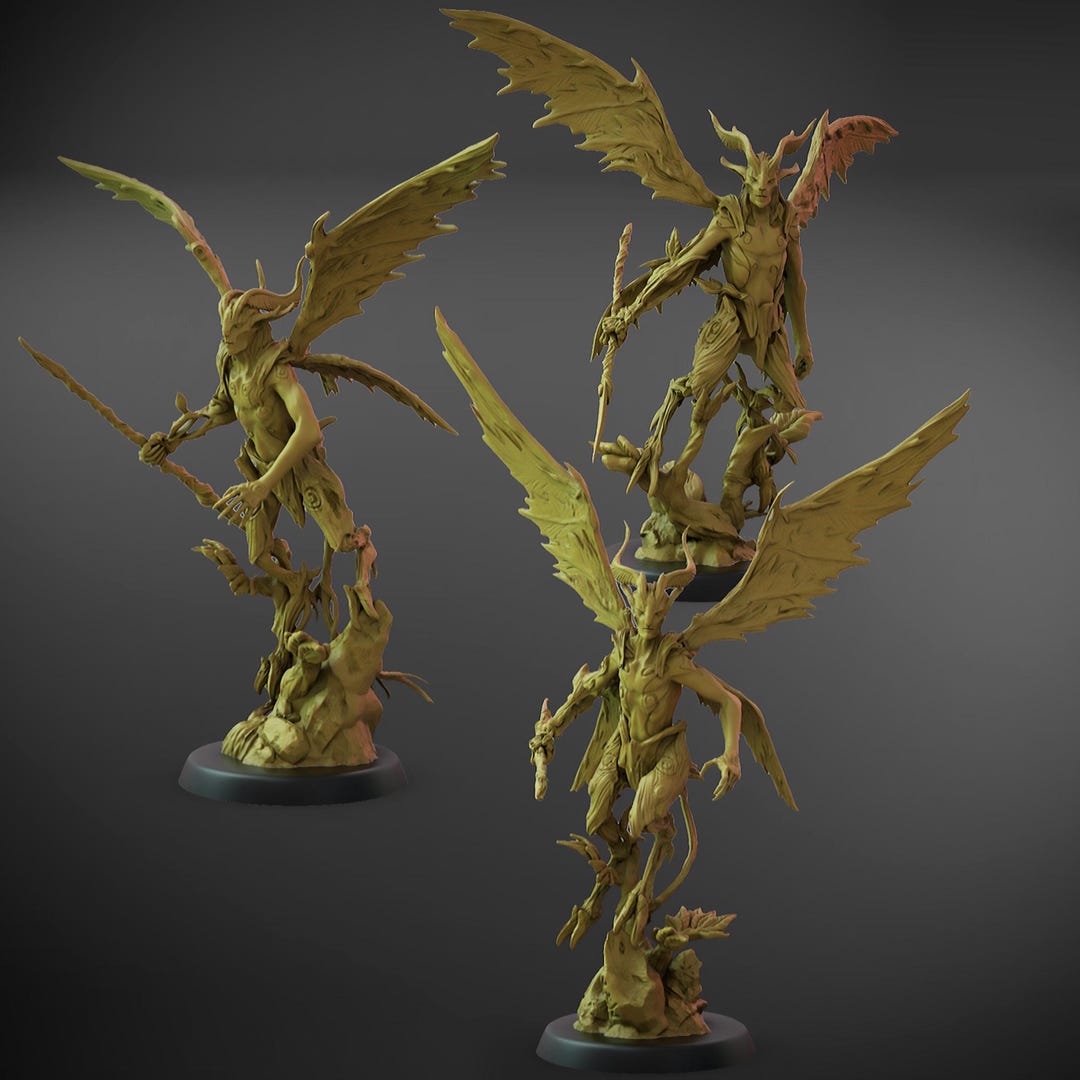 Fae Hunter Set A 40mm Base - Grove Guardians - Claybeastcreation ...