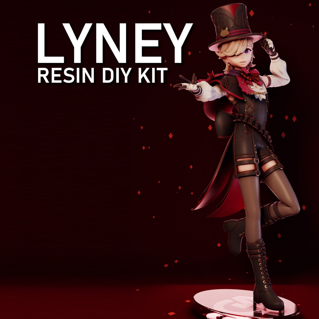 Lyney Resin DIY Figure Kit - GRAYWORLDCORP - *UNPAINTED* - Genshin ...