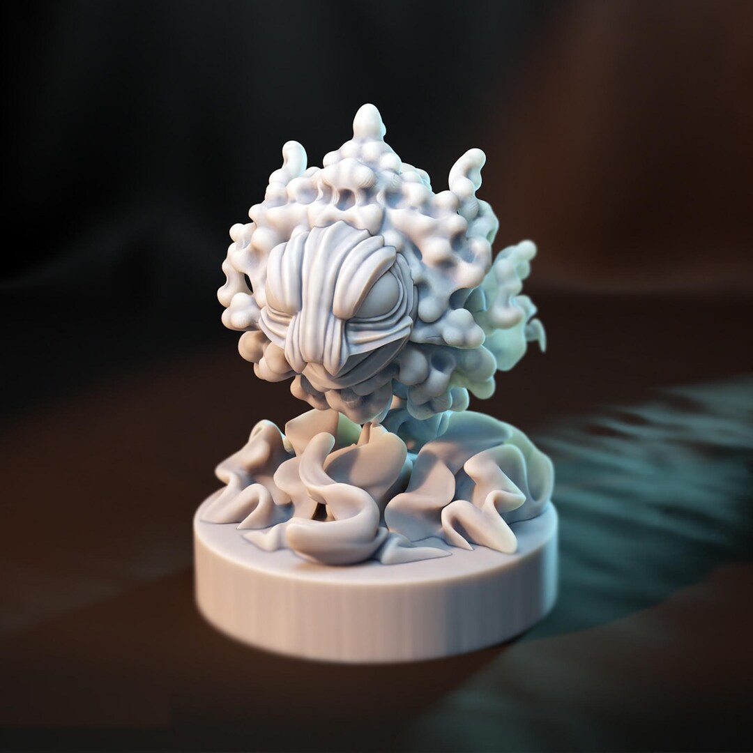 Gastly 1:48 Scale 20mm Base Kaijumon Ghost-mon Realistic Monster Figure ...