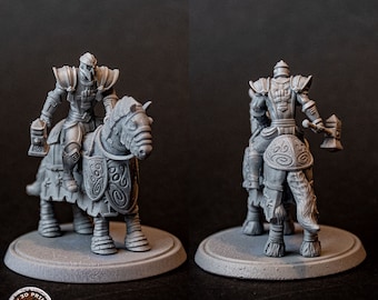 Silver Hand Knight Female Attack Pose Miniatures 25mm Base ...