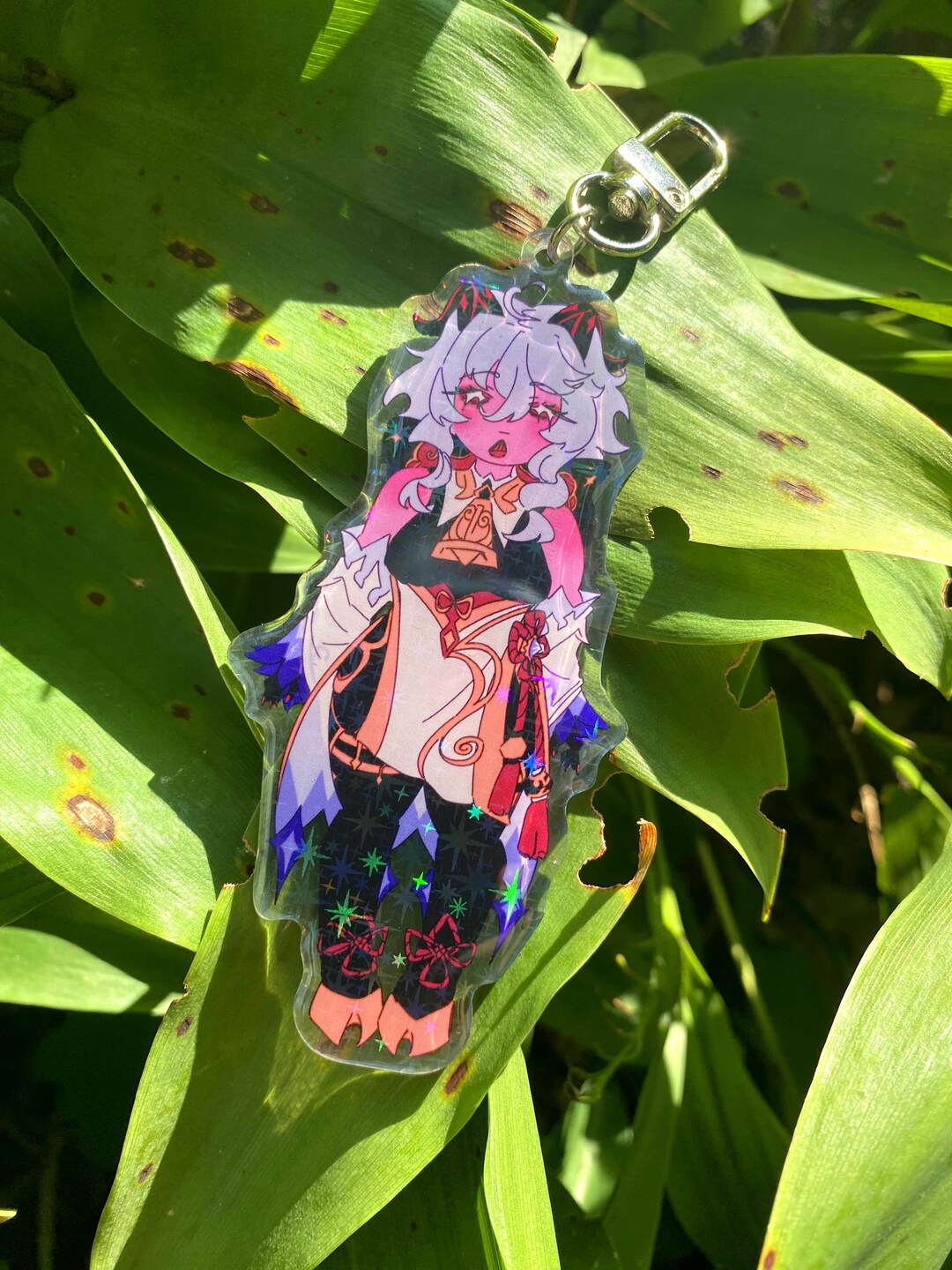 Genshin Impact - Ganyu - Holo Sparkle Charm / Acrylic Keychain - Etsy