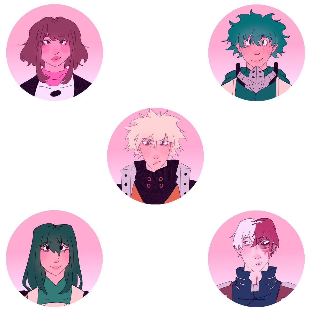My Hero Academia / Mha Holo Sparkle Button Badge / Pin - Bakugo/deku ...