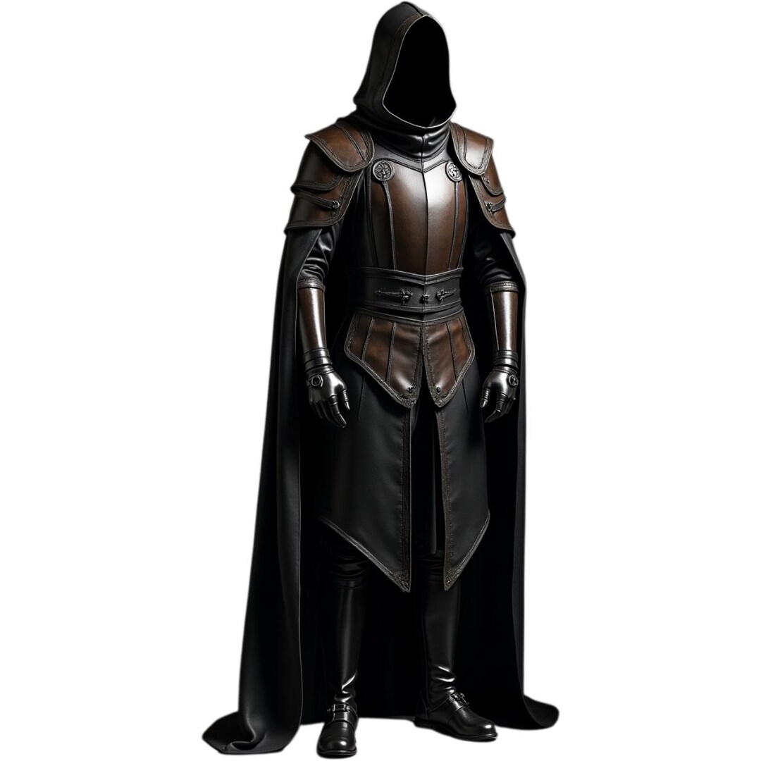 Handcrafted Men's Medieval Assassin Hooded Cloak and Armor Set ...