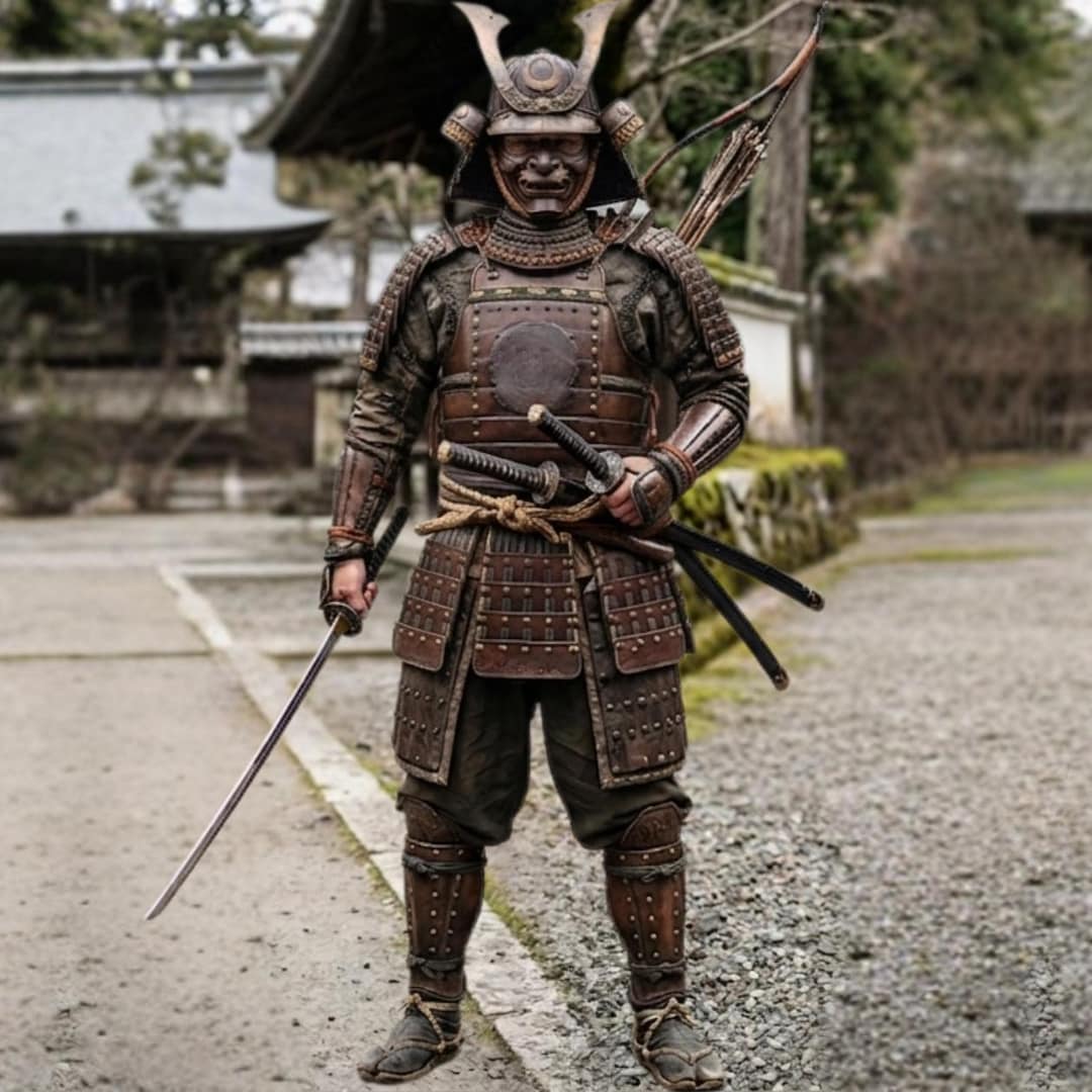 Handmade Leather Samurai Armor Set | Real Leather Japanese Warrior ...