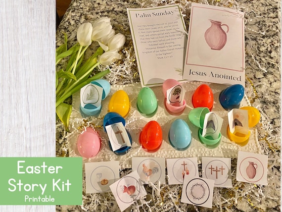 Easter Story Kit Printable Holy Week Resurrection Eggs - Etsy