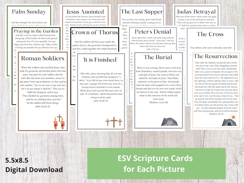 Easter Story Kit Printable | Holy Week | Resurrection Eggs Printables ...